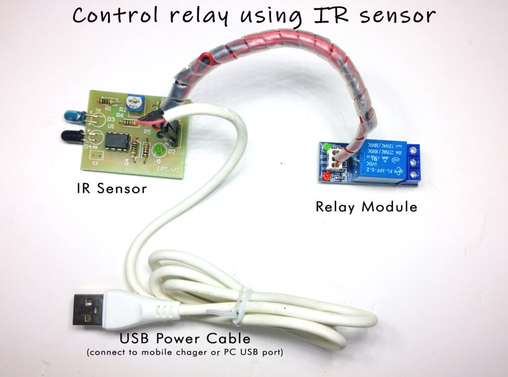 Control Relay using IR Sensor, Ready Kit, 100% Tested